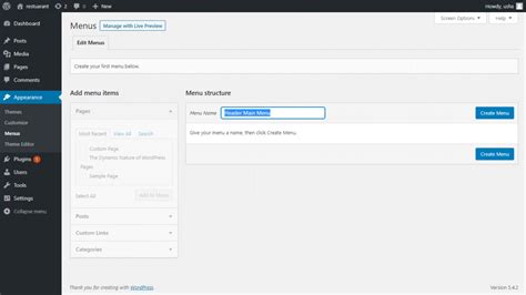 How To Register Navigation Menus Of Our Custom Theme In Wordpress Part