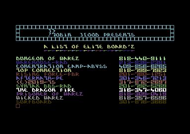 CSDb A List Of Elite Board Z By Robin Hood CSDb A List Of Elite Board Z By Robin Hood