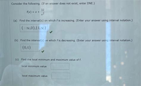 Solved Consider The Following If An Answer Does Not Exist Chegg