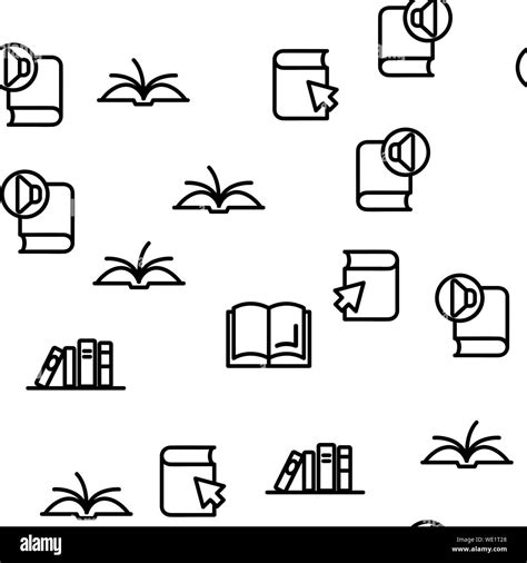 Library Book Seamless Pattern Vector Stock Vector Image And Art Alamy