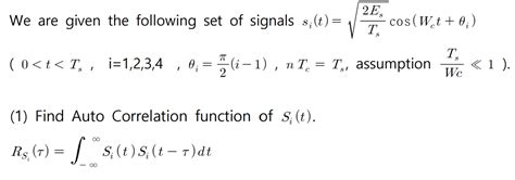 solved find the autocorrelation function