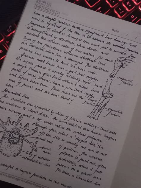 Anatomy Be Anatomy Ing Feminine Handwriting Aesthetic Hand Written