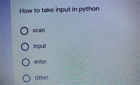 Solved How To Take Input In Python Scan Input Oooo Enter