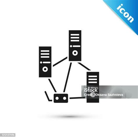 흰색 배경에 격리 된 회색 컴퓨터 네트워크 아이콘입니다 랩톱 네트워크 인터넷 연결 벡터 일러스트레이션 0명에 대한 스톡 벡터 아트 및 기타 이미지 Istock