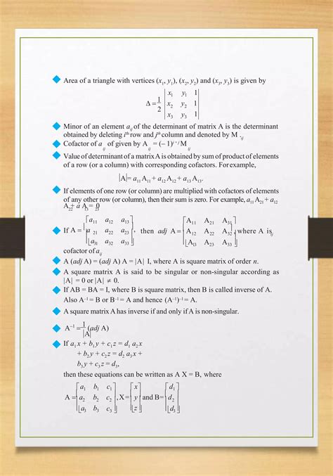 Cbse Class 12 Mathematics Formulas Pptx Programming Languages Computing