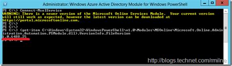 Azure Active Directory Modulenewer Version Available Notifications 250 Hello