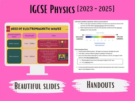 [148 Slides Handouts] C12 15 Igcse Physics Waves Physics Bundle