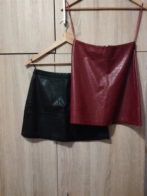 Шкіряна спідниця 2 шт — ціна 100 грн у каталозі Міні спідниці Купити жіночі речі за доступною