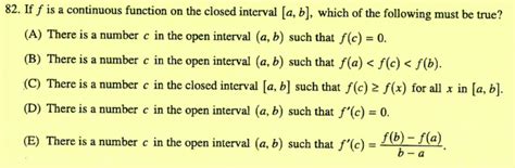 solved 82 if fis a continuous function on the closed
