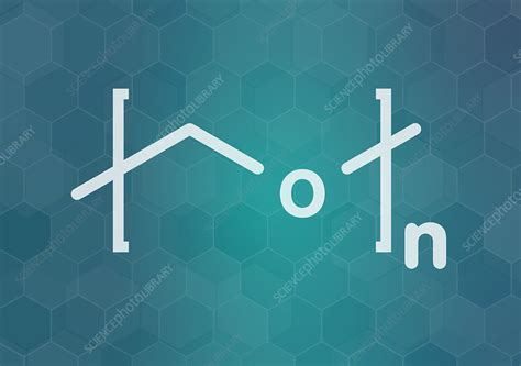 Polyoxymethylene Polymer Chemical Structure Illustration Stock Image F027 9203 Science