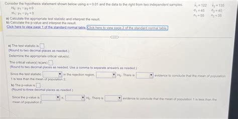 Solved Consider The Hypothesis Statement Shown Below Using