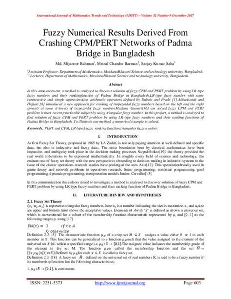 pdf fuzzy numerical results derived from crashing cpm pert networks