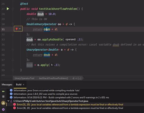 Java Local Variable In Enclosing Scope With Different Results Stack