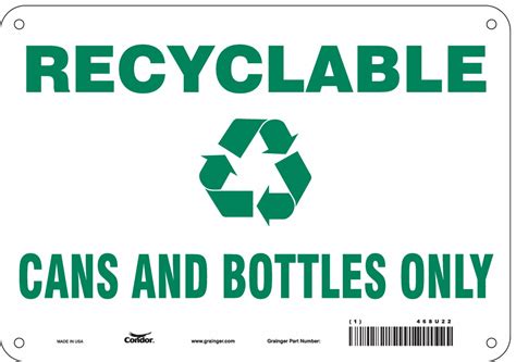 Cans Only Sign