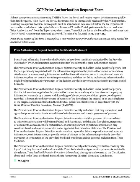 Ccp Prior Authorization Request Form