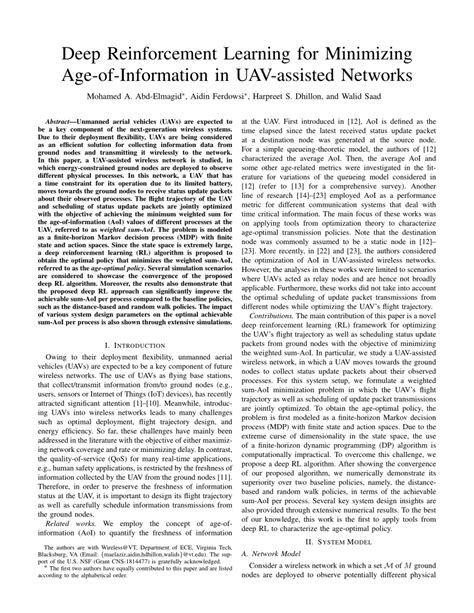 Pdf Deep Reinforcement Learning For Minimizing Age Of Information In