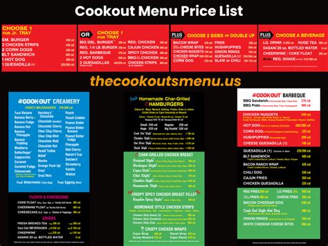 Cookout Menu 2025 Delicious Options At Affordable Prices