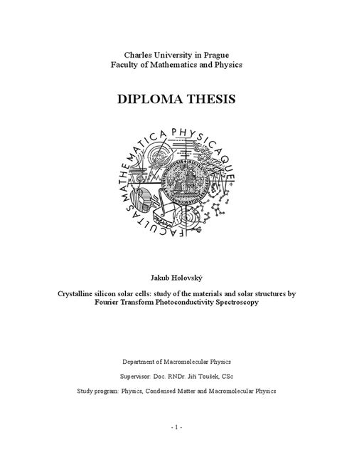 Holovsky Diploma Thesis Pdf