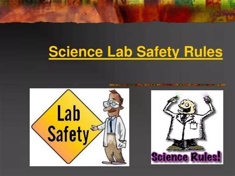 PPT Science Lab Safety Rules PowerPoint Presentation Free Download ID