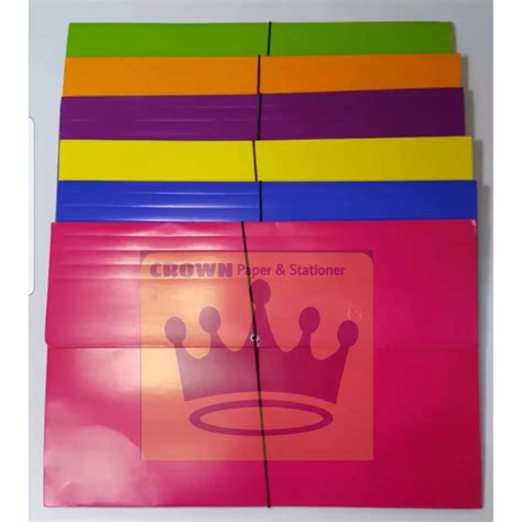 1box 100pcs Expanded Envelope Long With Garter Assorted Color Office Supplies Shopee Philippines