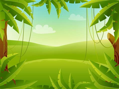 Cartoon Jungle Background Vector Art Icons And Graphics For Free Download