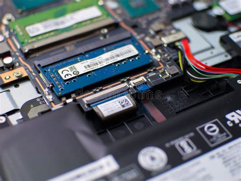 Close Up Of RAM Memory Modules On Laptop Motherboard Stock Image Image Of Digital Slots