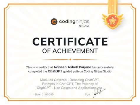 avinash parjane on linkedin chatgpt codingninjas ai