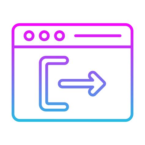 Logout Generic Gradient Outline Icon