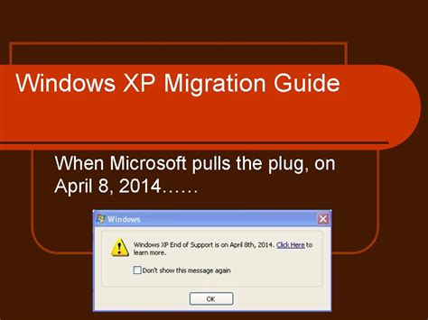 Windows XP Migrate Risk It Done Itnext In
