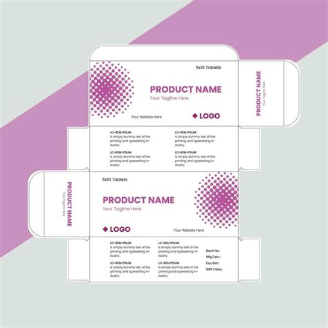 Plantillas De Cajas De Medicamentos