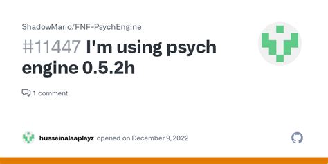 Im Using Psych Engine 052h · Issue 11447 · Shadowmariofnf