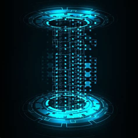 Premium Vector Vector Tech Circle And Technology Background