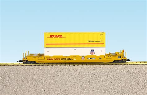 Up Intermodel Car With Containers 2 Garden Railway Specialists Tel