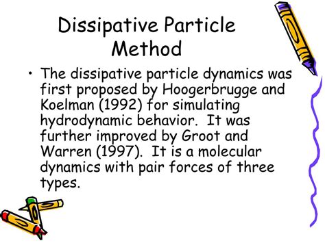 ppt dissipative particle dynamics powerpoint presentation free