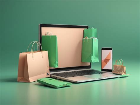 Premium Photo Digital Canvas 3d Rendering Of Blank Screen Laptop And