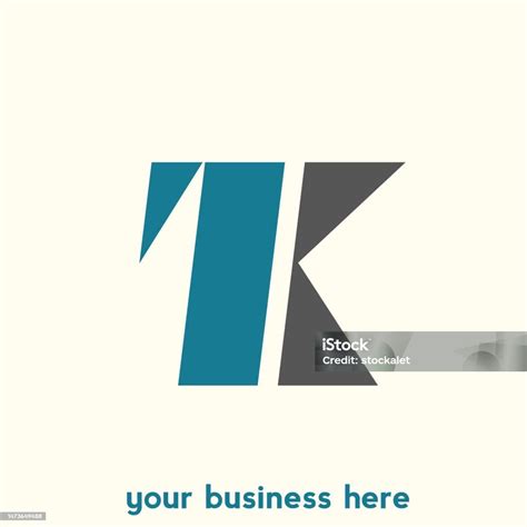Tk 모노그램 굵은 글자 T 글자 K 로고 기업 미니멀리스트 글꼴 서명 아이콘입니다 기술 지오메트리 셰이프 로고에 대한 스톡 벡터 아트 및 기타 이미지 Istock