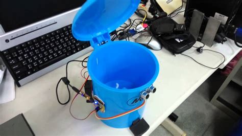Arduino自動感應垃圾桶 Youtube
