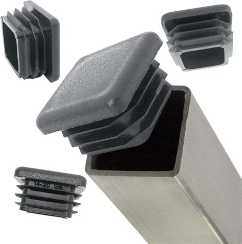 1 Inch Square Tubing End Caps 20 Pk 14 20 Gauge For