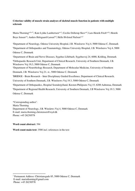 Pdf Gait Quality And Function After Fampridine Treatment In Patients With Multiple Sclerosis