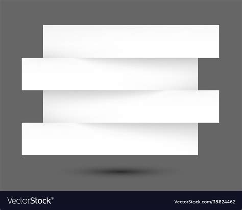 Deformed White Square With Cut Strips Royalty Free Vector