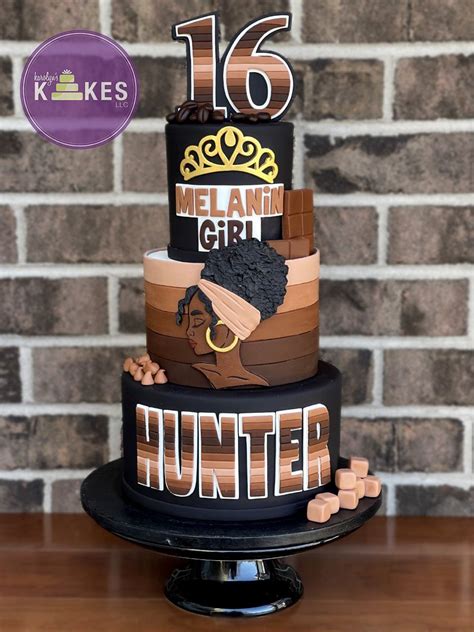 Melanin Theme Birthday Cake Sweet Treats Specialty Cake Cupcake Cakes