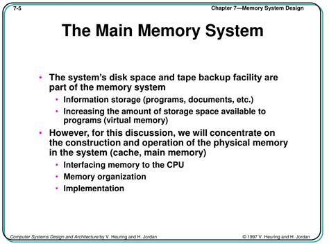PPT Chapter 7 Memory System Design PowerPoint Presentation Free Download ID 5596749