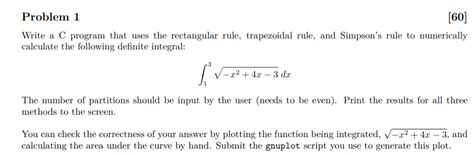 Solved Problem 1Write A C Program That Uses The Rectangular Chegg
