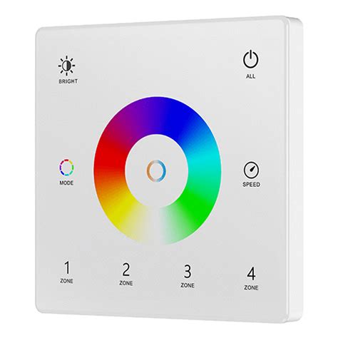 Zone RGB CCT LED Controller Touch Panel With RF TW