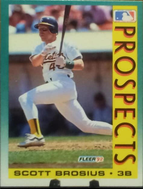 Scott Brosius 671 Prices [rookie] 1992 Fleer Baseball Cards