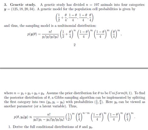 I Was Able To Derive The Full Conditional Distribution Of Theta Course Hero