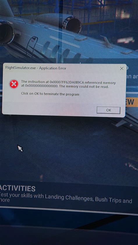 CTD After A Few Mins Crashes CTDs Microsoft Flight Simulator Forums