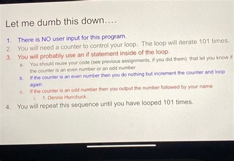 Solved Program Specification When The Loop Control Variable