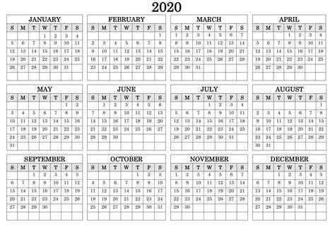 Year By Month Calendar