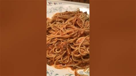 Yummy Spaghetti With Our Spaghetti Sauce From Our Garden